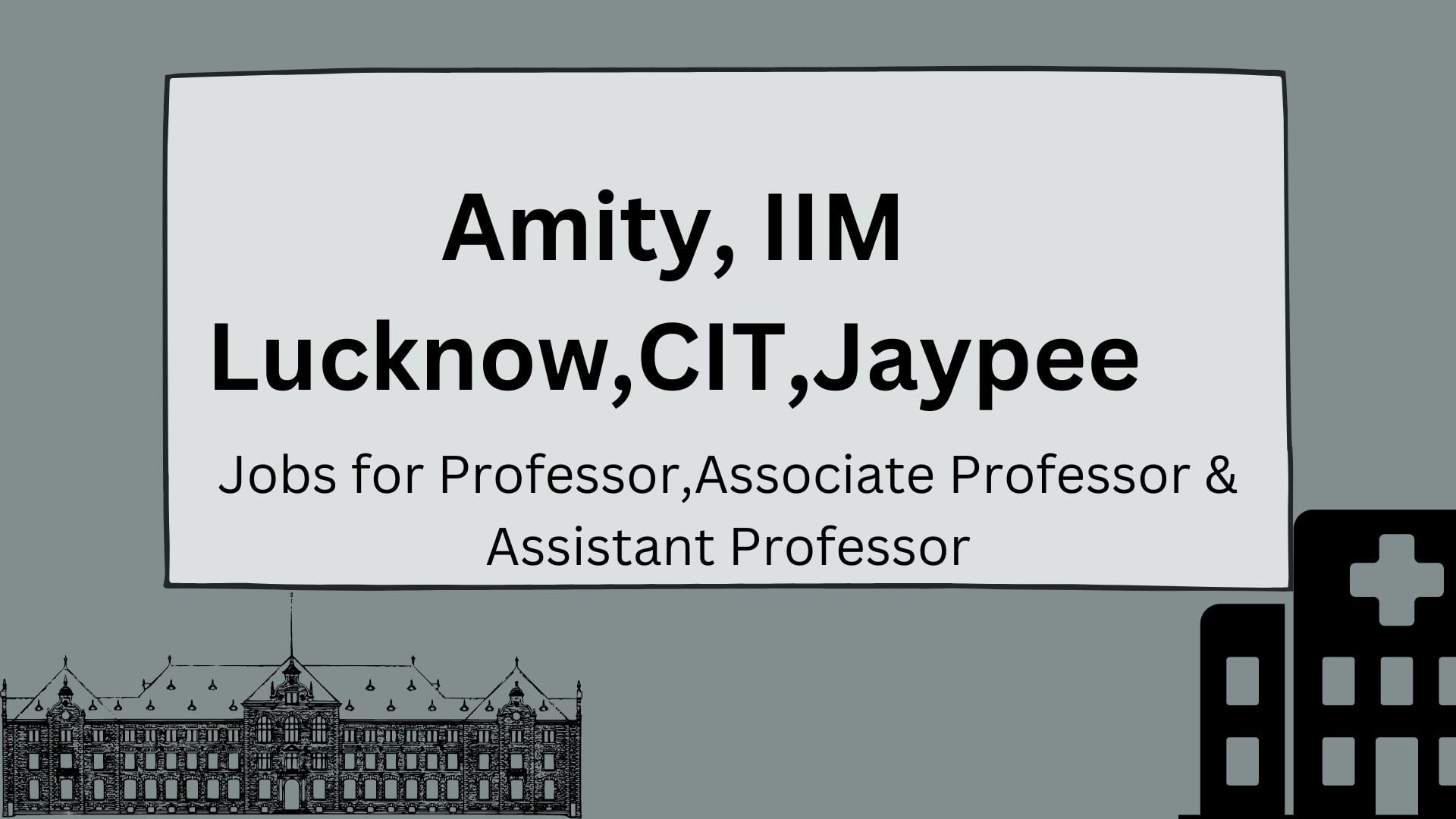 Jobs For Professor Associate Professor And Assistant Professor