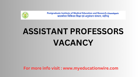 Assistant Professor Vacancy Apply For Teaching Positions At Pgimer