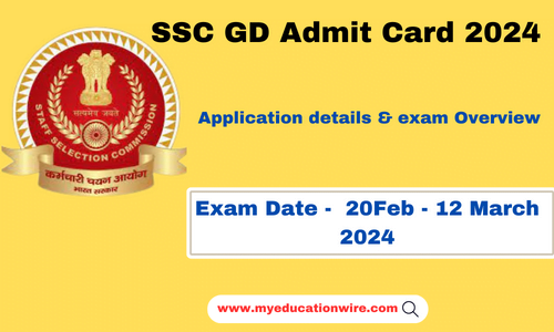 SSC GD Admit card 2024 - application details. SSC GD Admit card 2024 - application details.