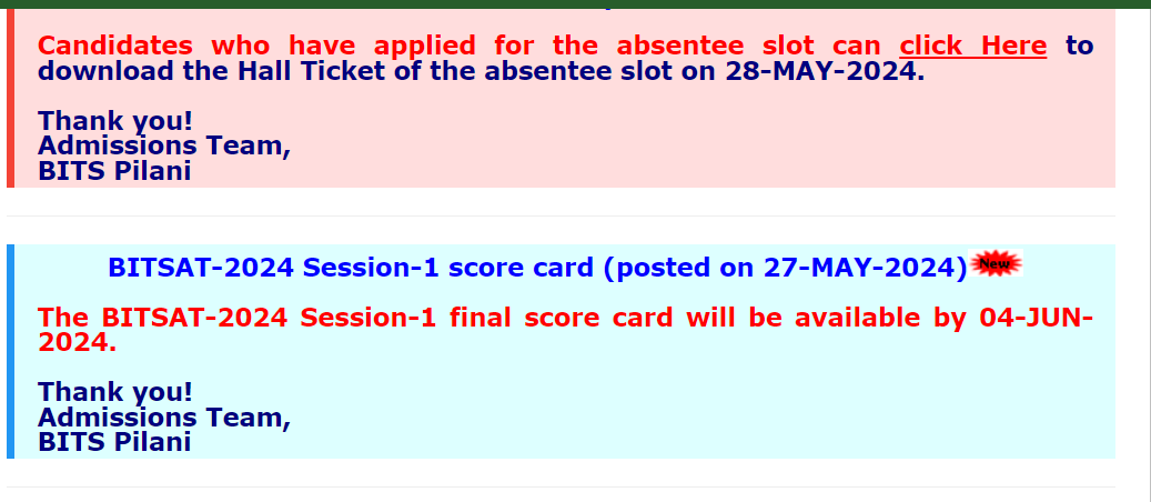 BITSAT RESULT 2024 (June 4): Check How to Download Rankcard