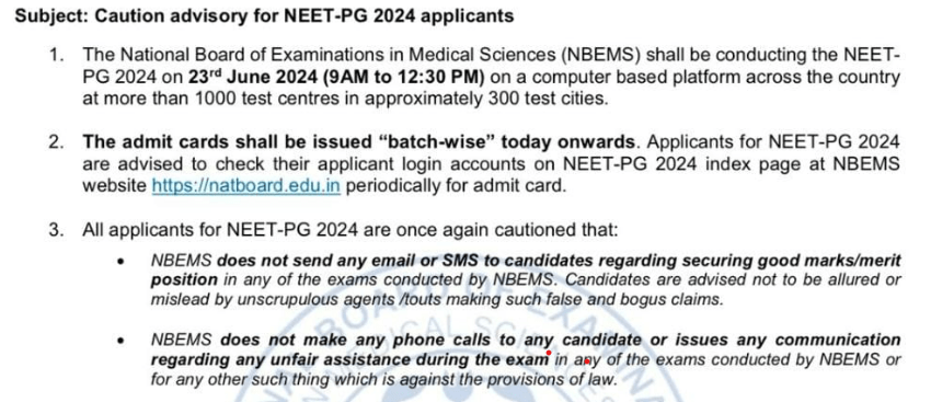 NEET PG Admit Card 2024: Check Download Link Here