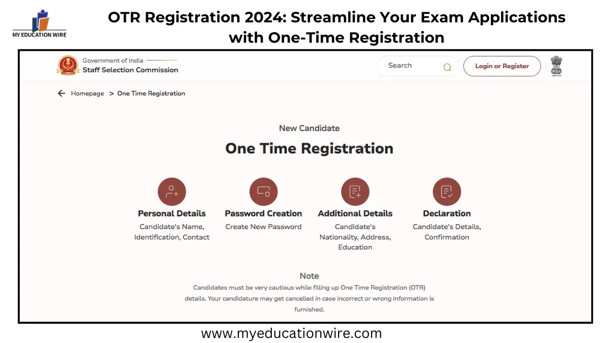 OTR Registration 2024: Streamline Your Exam Applications with One-Time ...