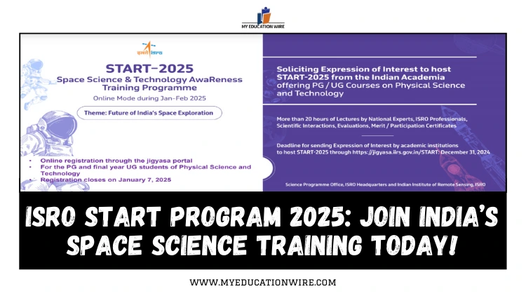 ISRO START Program 2025: Join Space Science Training Today!
