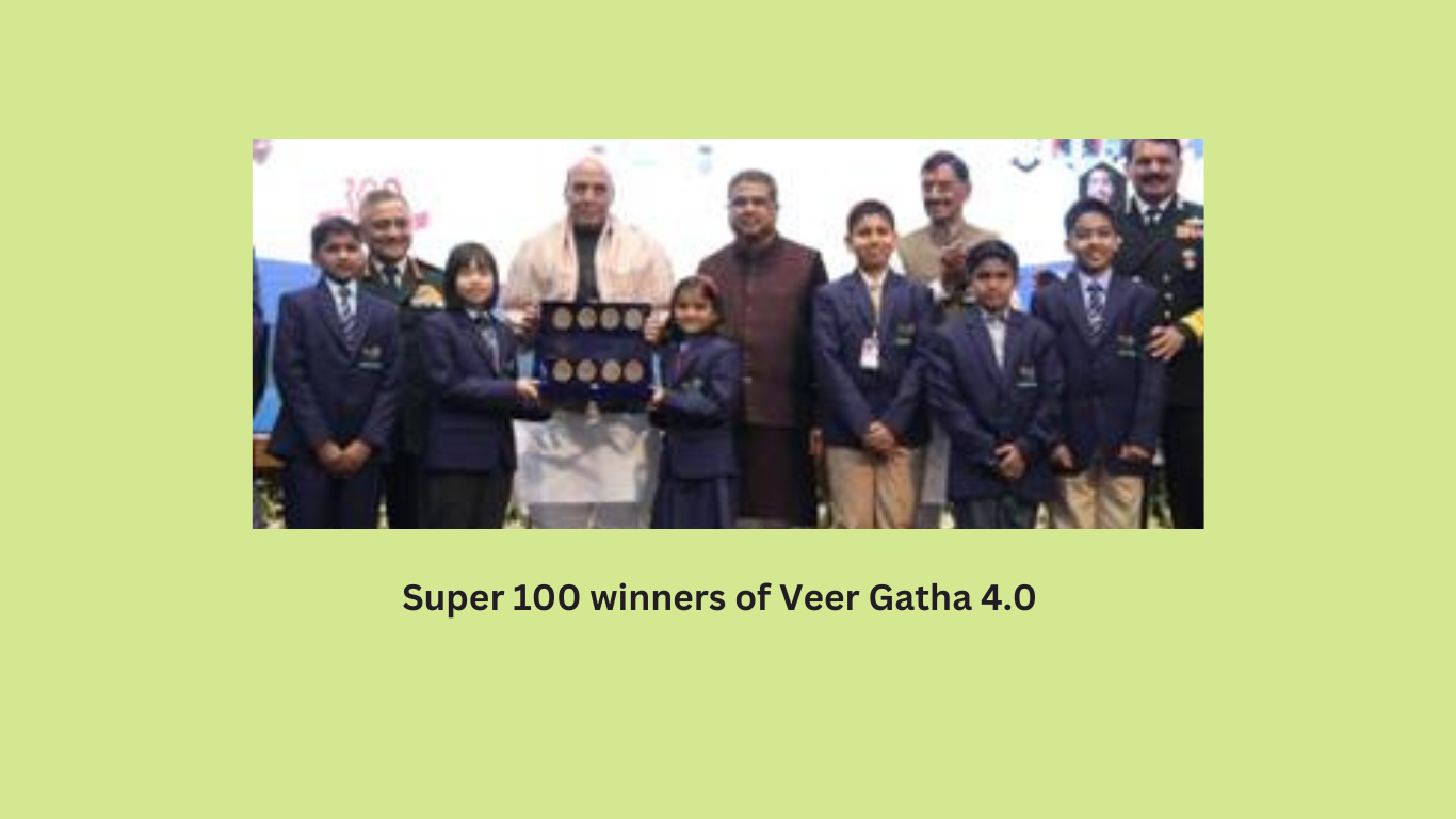 Super 100 Winners of Veer Gatha facilitated - My Educationwire