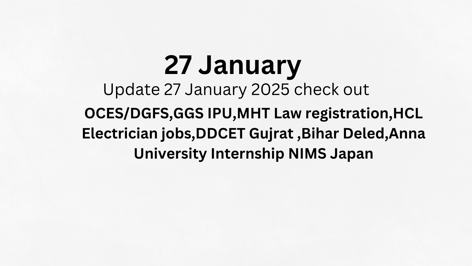 Update 27 January 2025 check out - My Educationwire