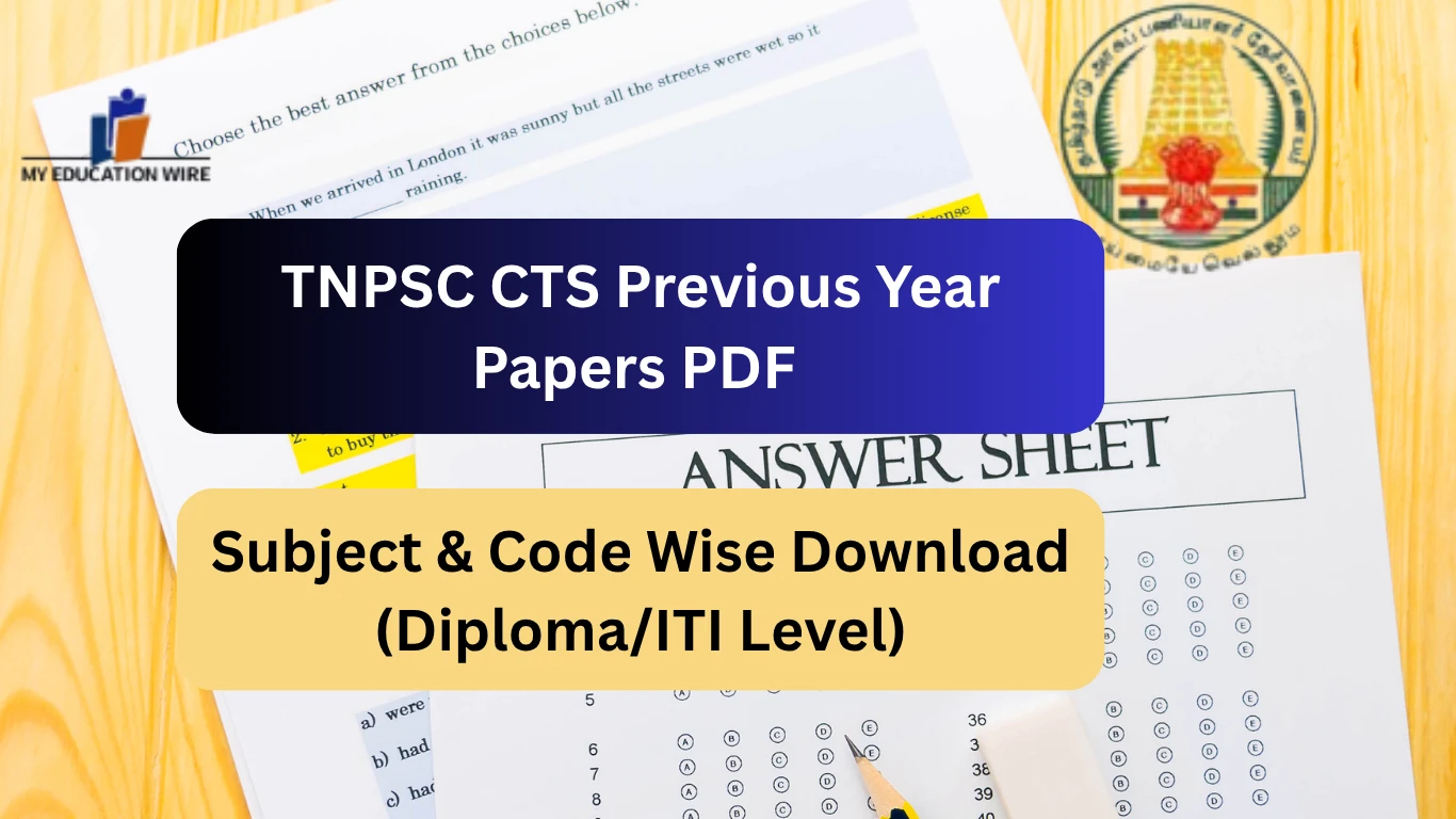 TNPSC CTS Previous Year Papers PDF – Subject & Code Wise Download ...