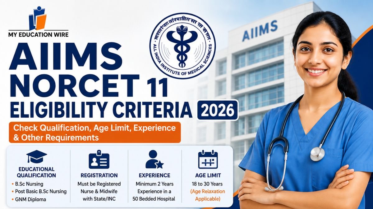 AIIMS NORCET 11 Eligibility 2026: Application & Notification